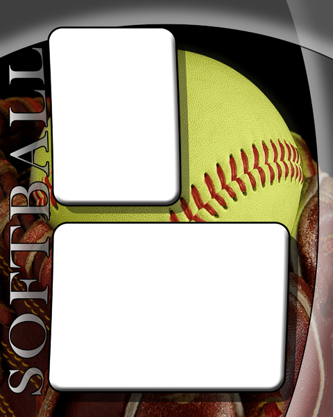 Memory Mate Sports Photo Templates Digital Files Only SOFTBALL PACK H 